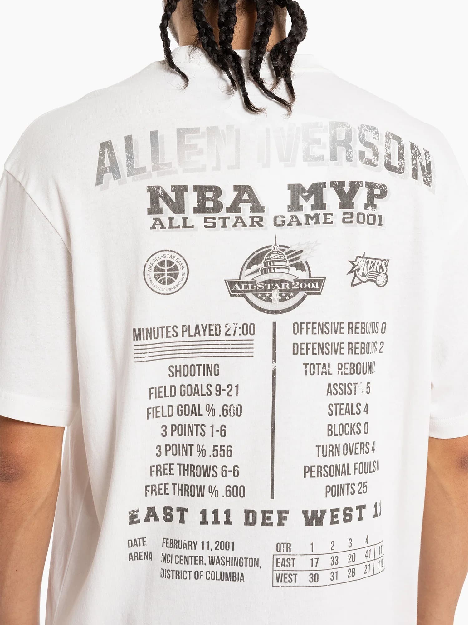 Футболка Mitchell & Ness Allen Iverson Philadelphia 76ers MVP NBA T ...